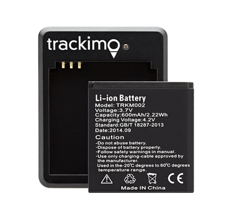 Trackimo universal 600mAh Li-Ion Battery & free Charging Cradle. Free ...
